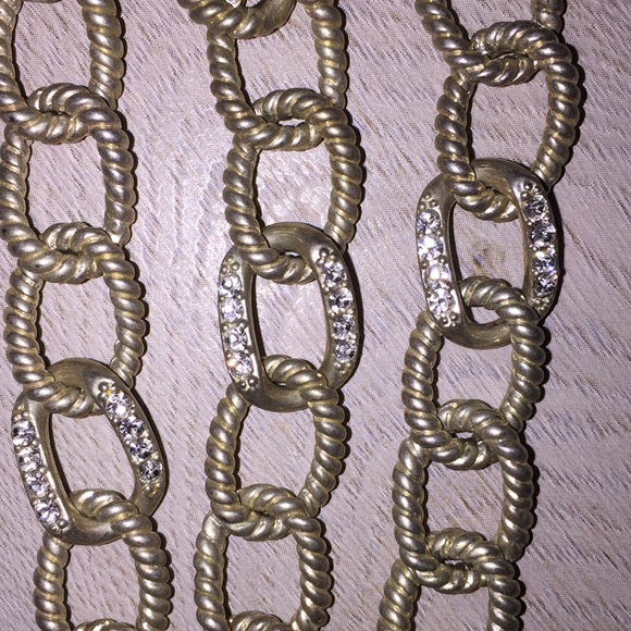 Robert Rose | Jewelry | Vintage Robert Rose 3 Tier Rhinestone Link ...